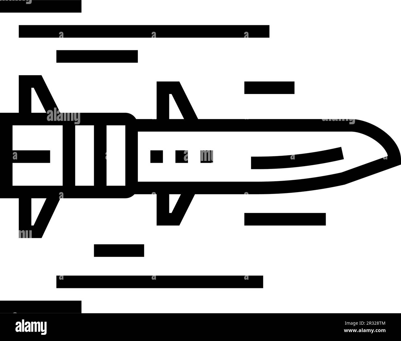 Hypersonic Missiles Future Technology Line Icon Vector Illustration Stock Vector Image And Art Alamy 