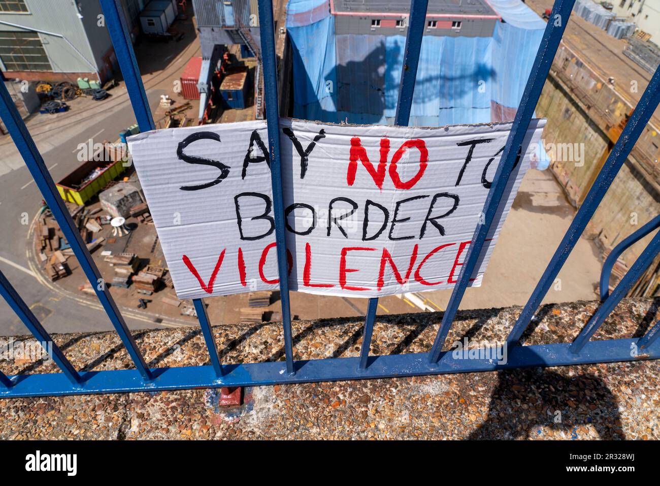 Approx a hundred people gatherd on the Pendennis Rise in Falmouth ...