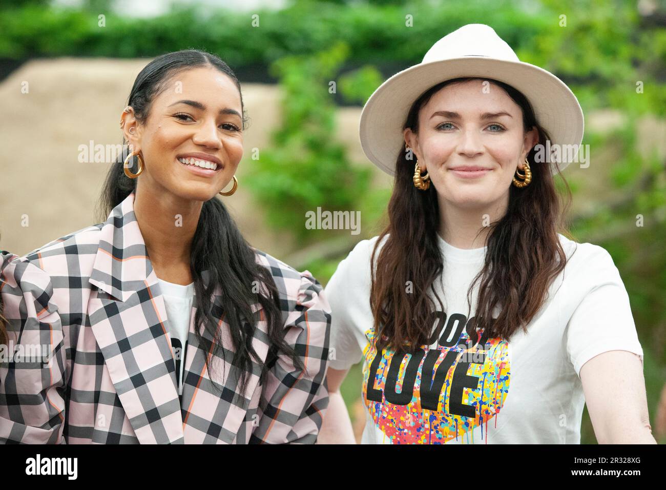 London, UK. 22nd May, 2023. DJ Vic Hope and actress, writer and ...