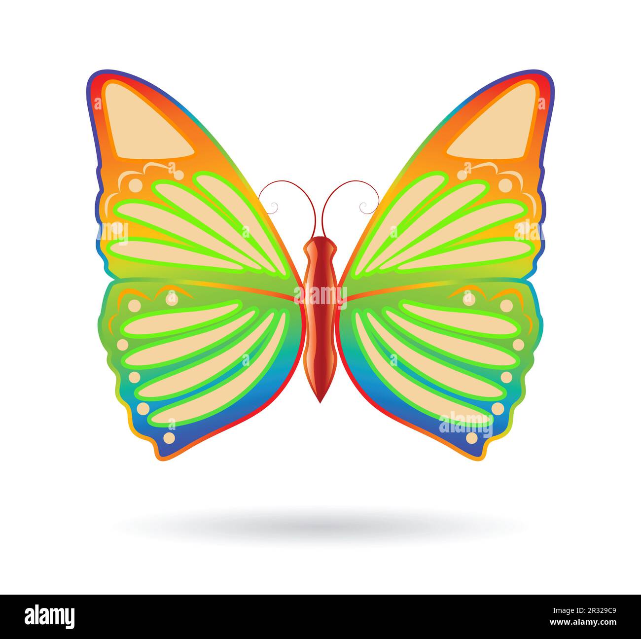 Rainbows And Butterflies Clipart