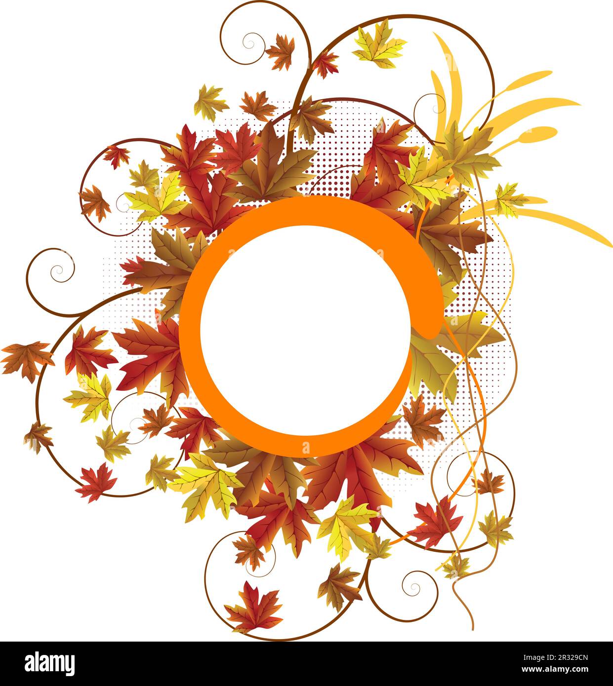 Simple falling leaves leaf Cut Out Stock Images & Pictures - Alamy