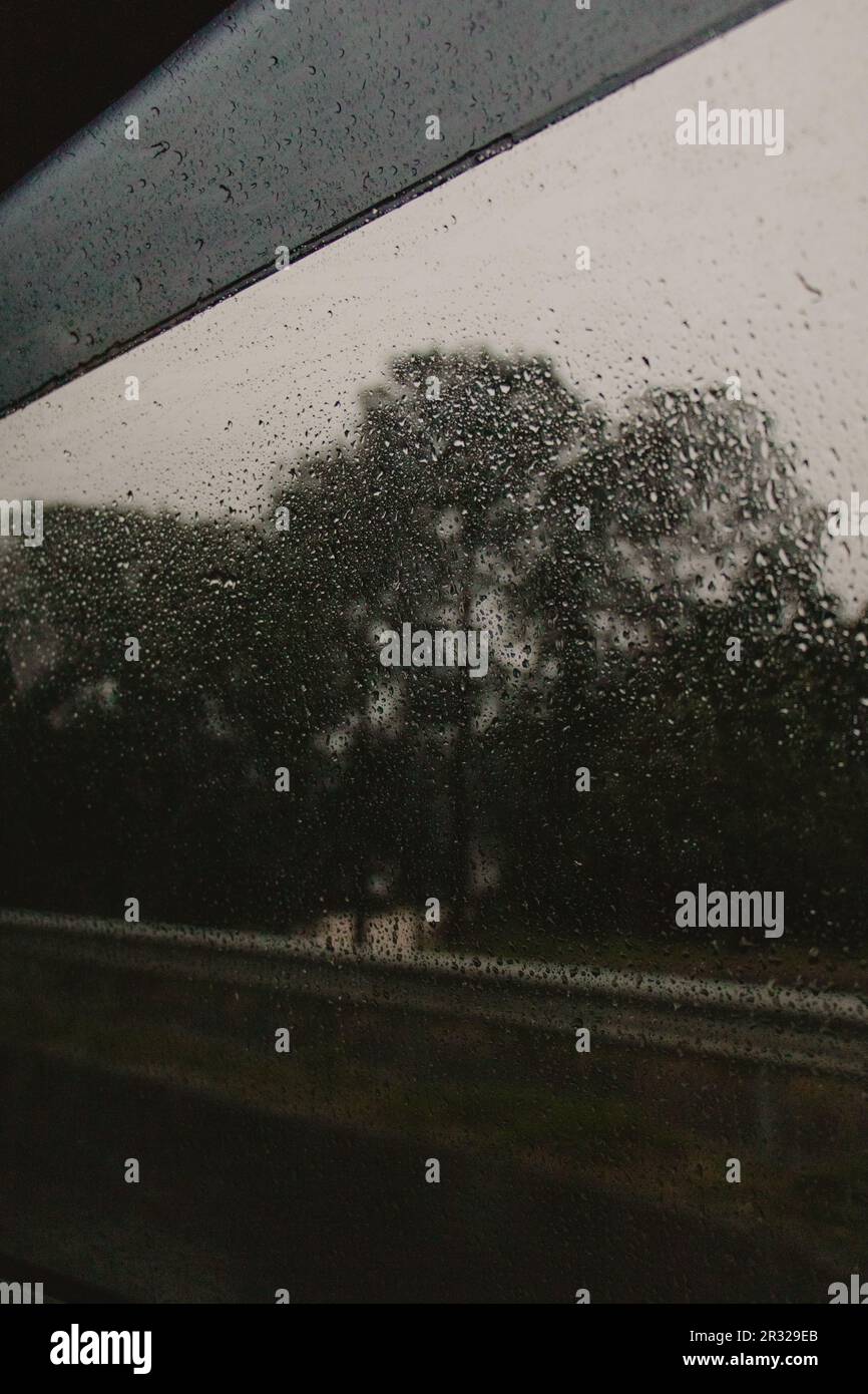 glass window with water drops Stock Photo - Alamy