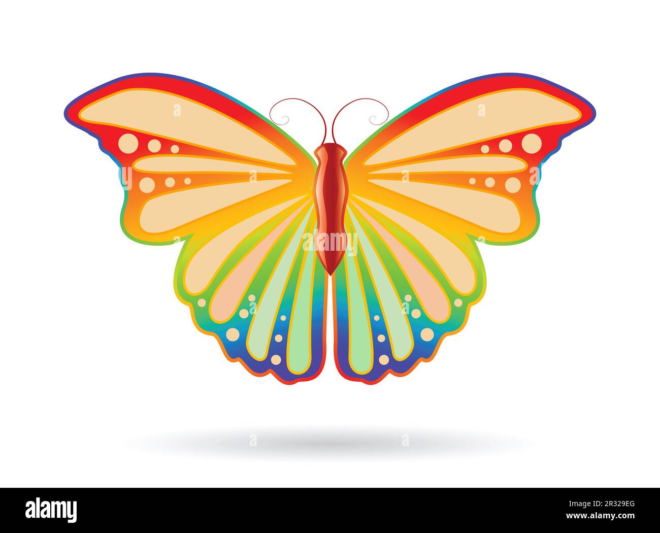 Rainbow insect Cut Out Stock Images & Pictures - Alamy