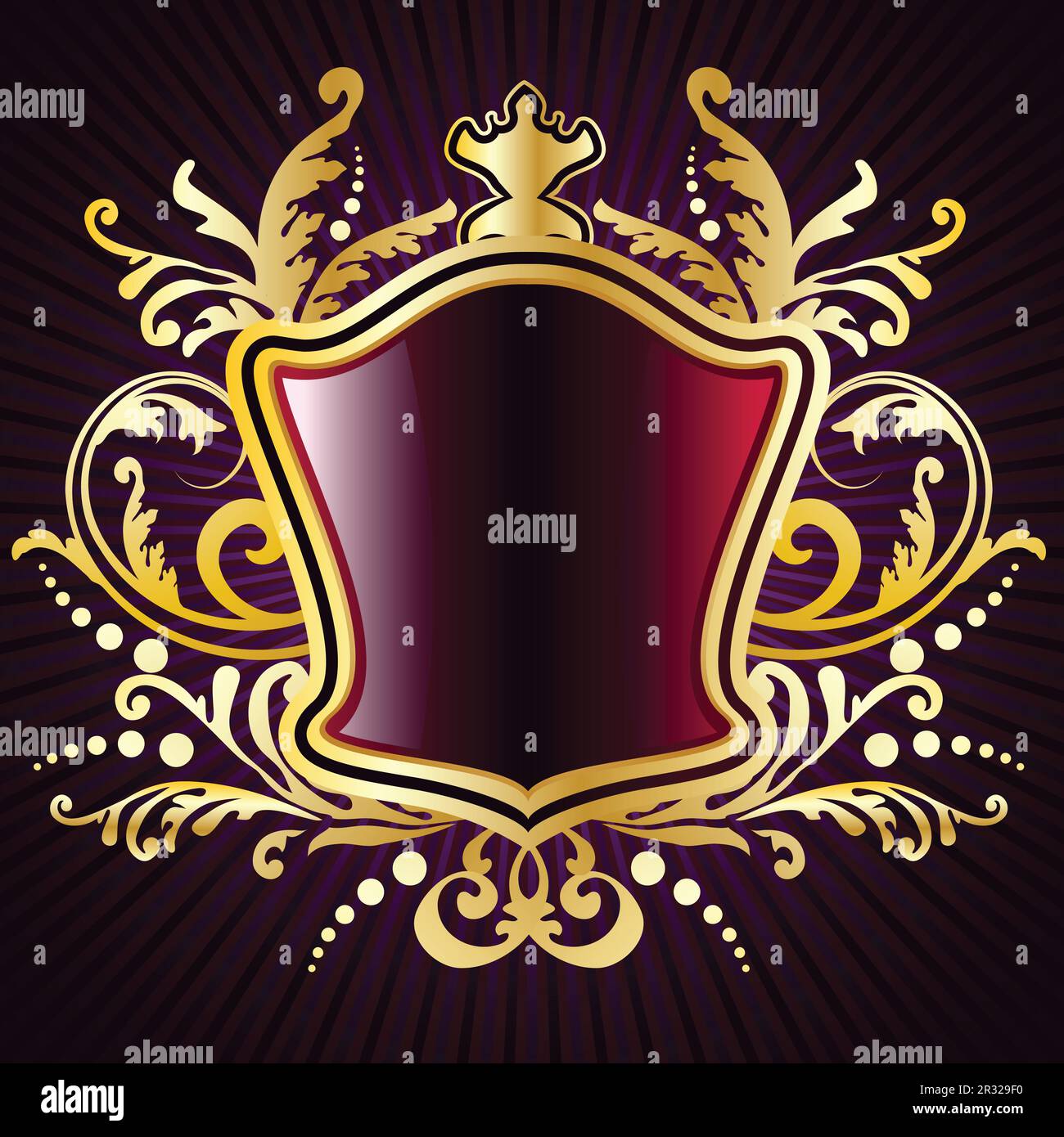 Vintage stylized floral frame Stock Photo - Alamy