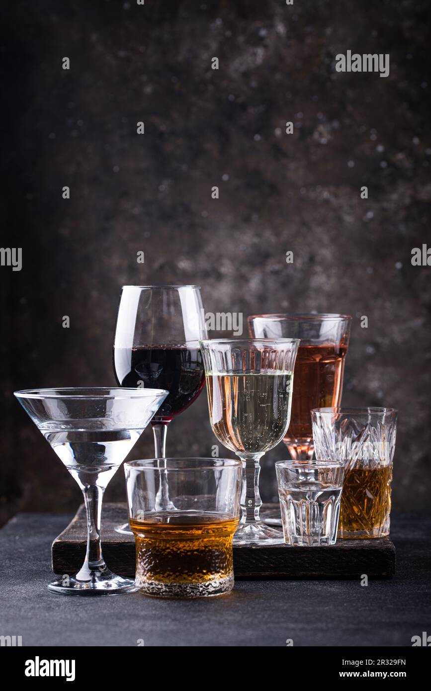Brandy assortment hi-res stock photography and images - Alamy