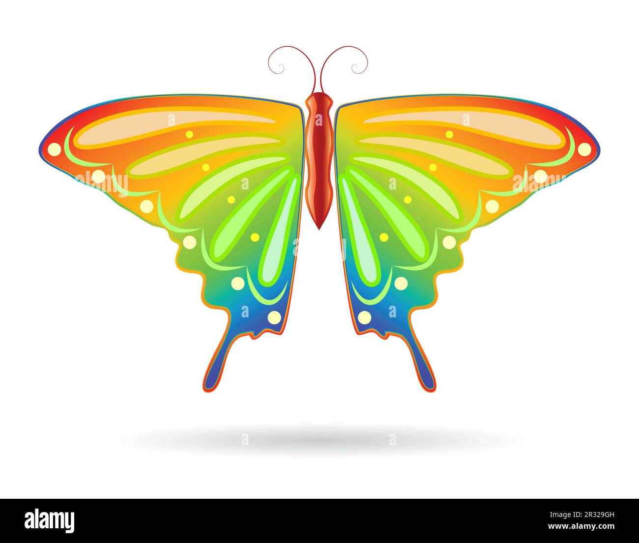 Rainbows And Butterflies Clipart