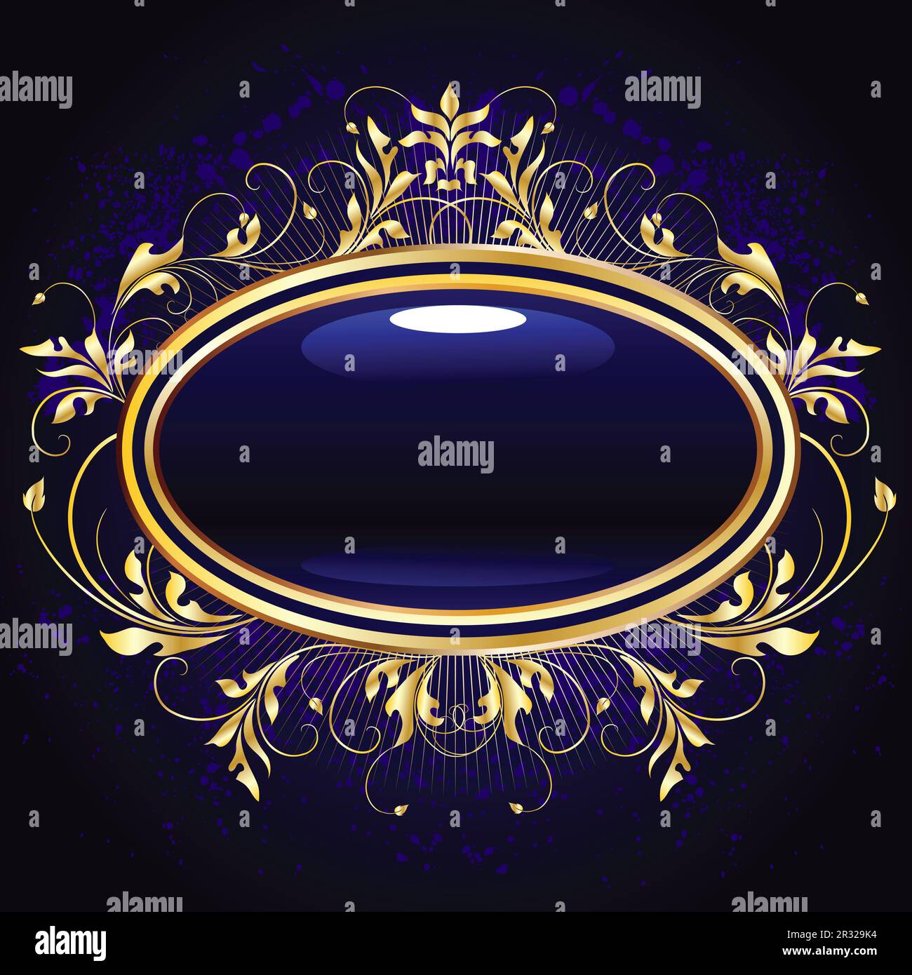 Vintage stylized floral frame Stock Photo - Alamy