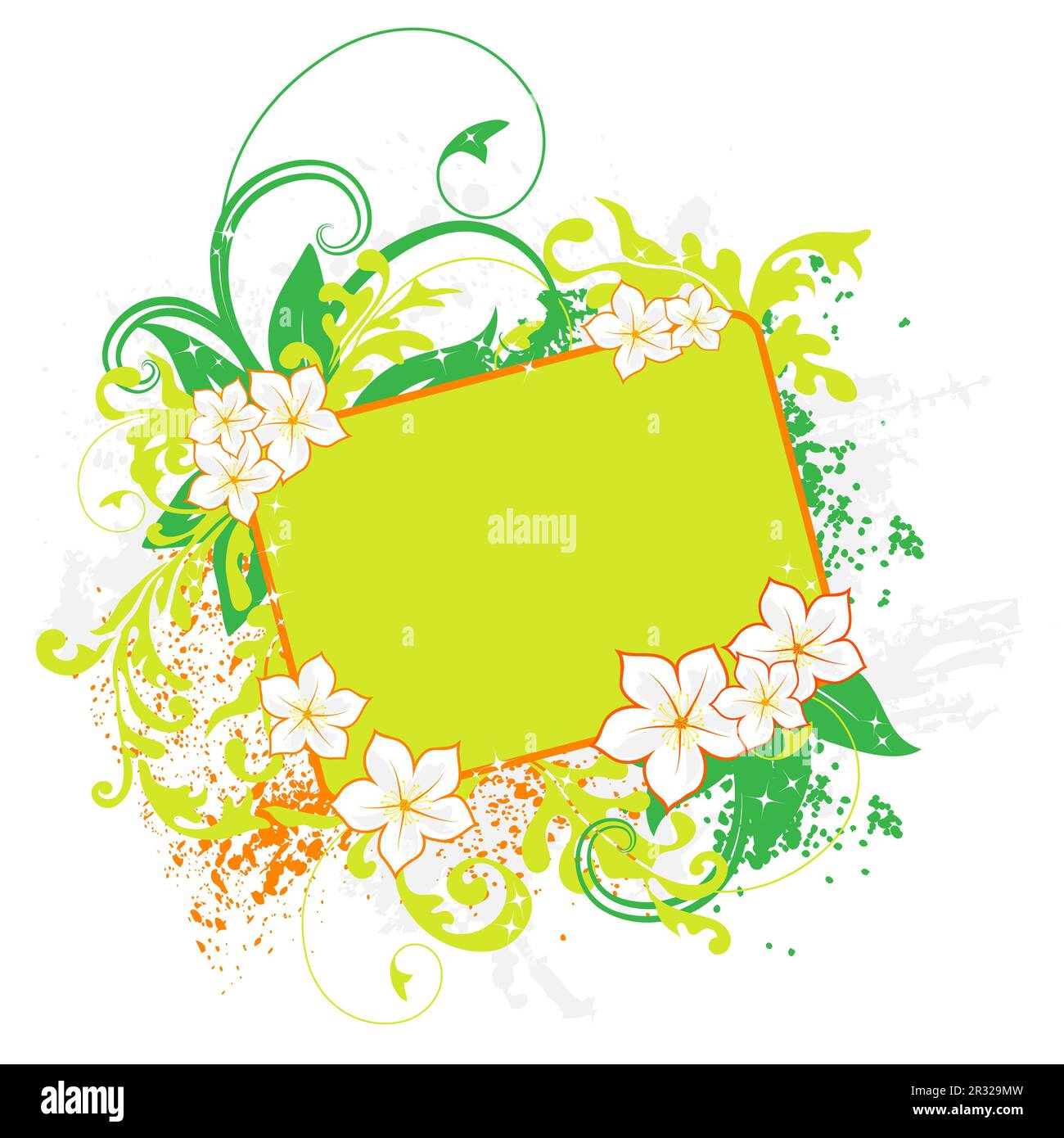 Spring floral backdrop Cut Out Stock Images & Pictures - Alamy
