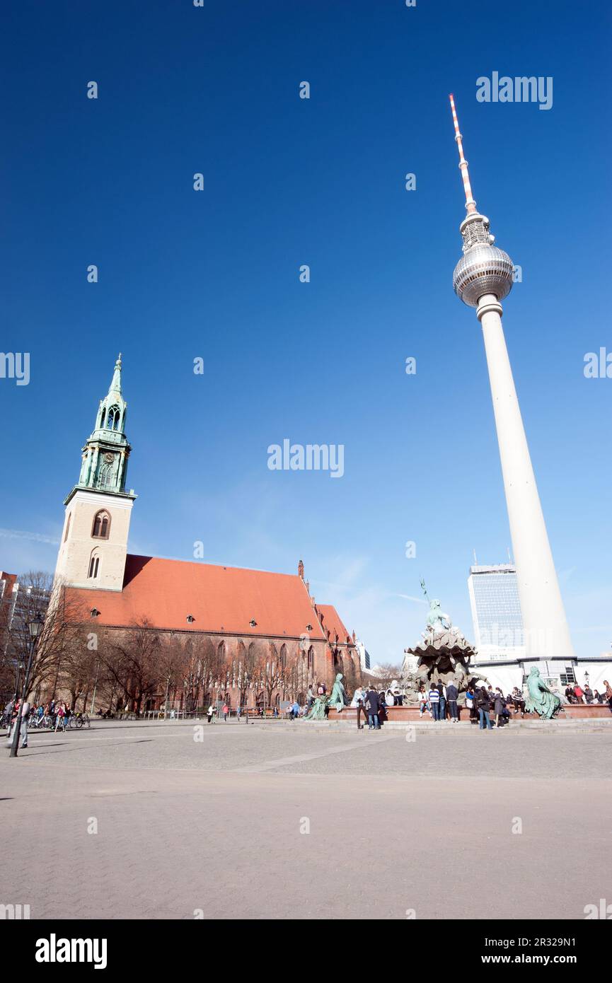 Berlin Alexanderplatz TV Tower Stock Photo - Alamy