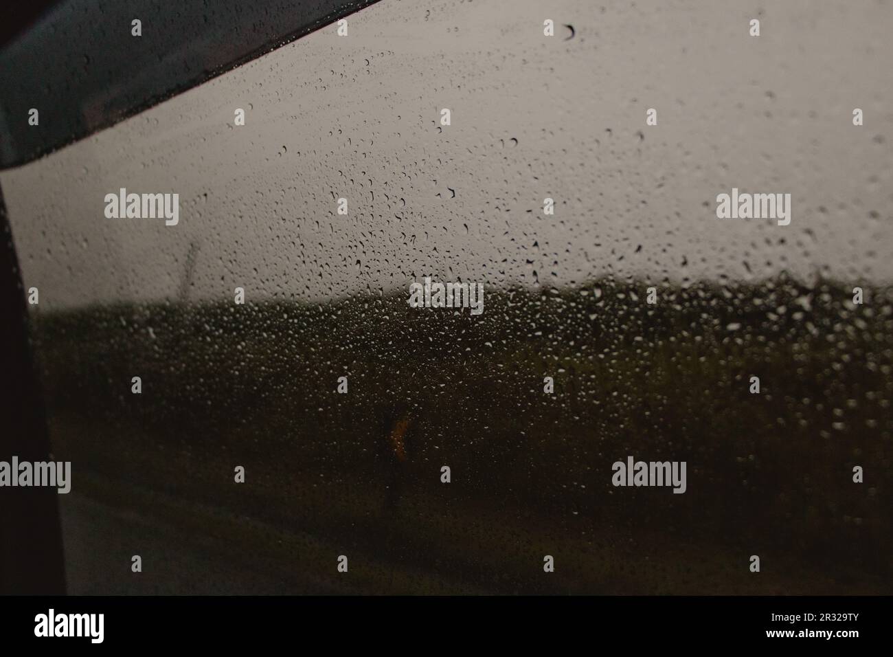 water drops on wet glass window Stock Photo - Alamy