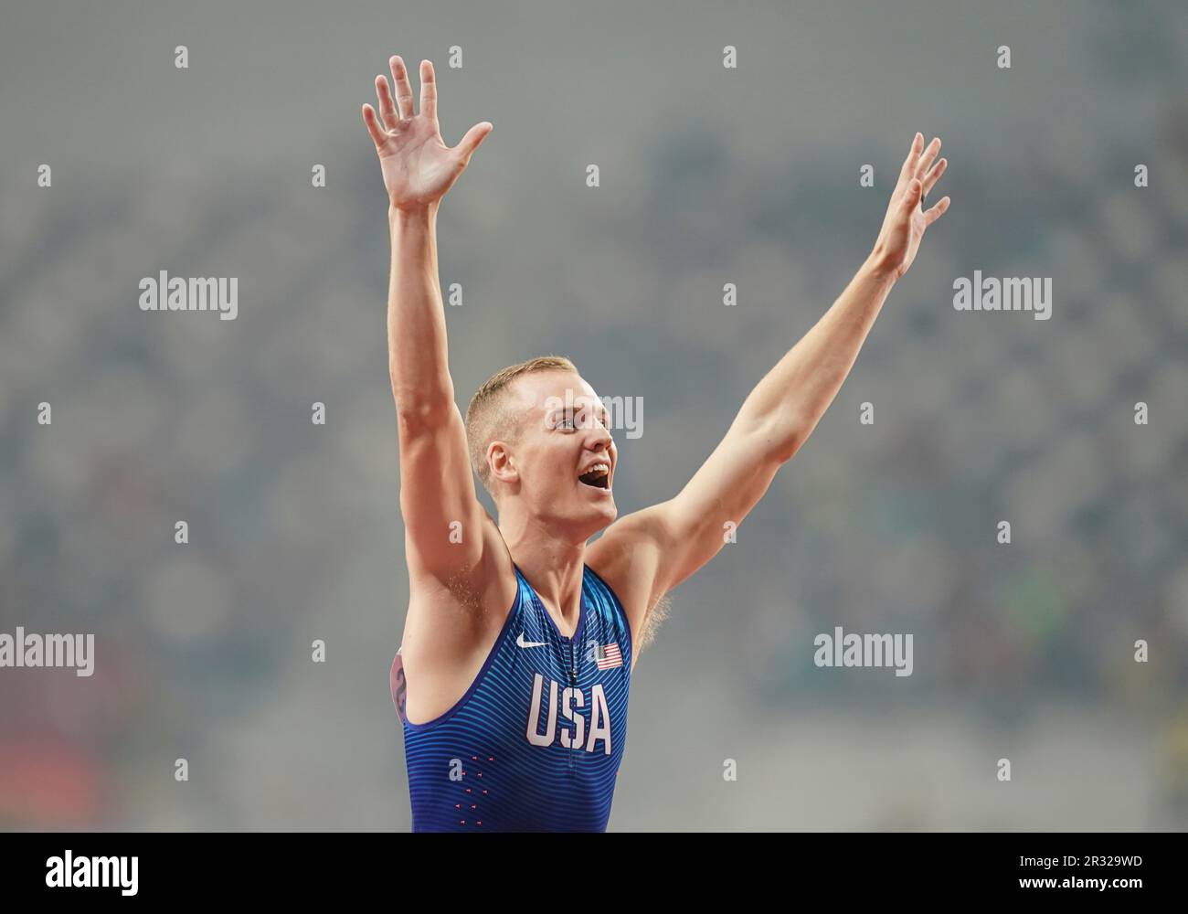 World champion in pole vault sam kendricks hi-res stock photography and ...