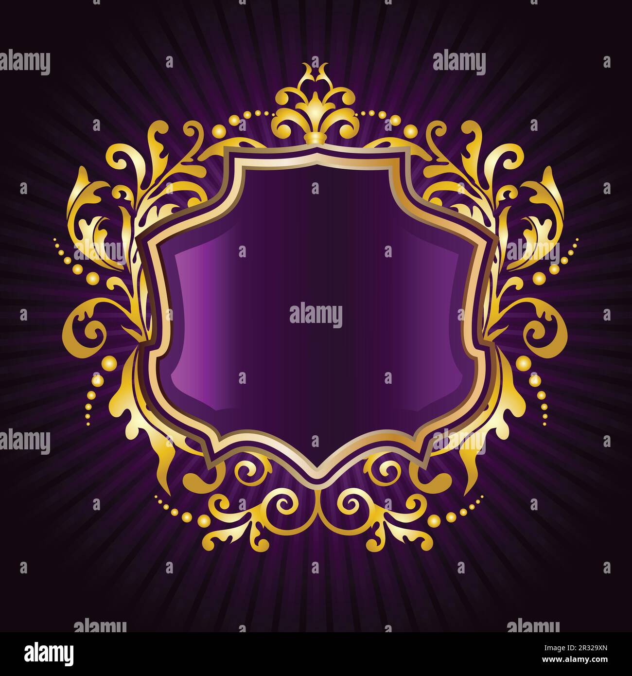 Vintage stylized floral frame Stock Photo - Alamy