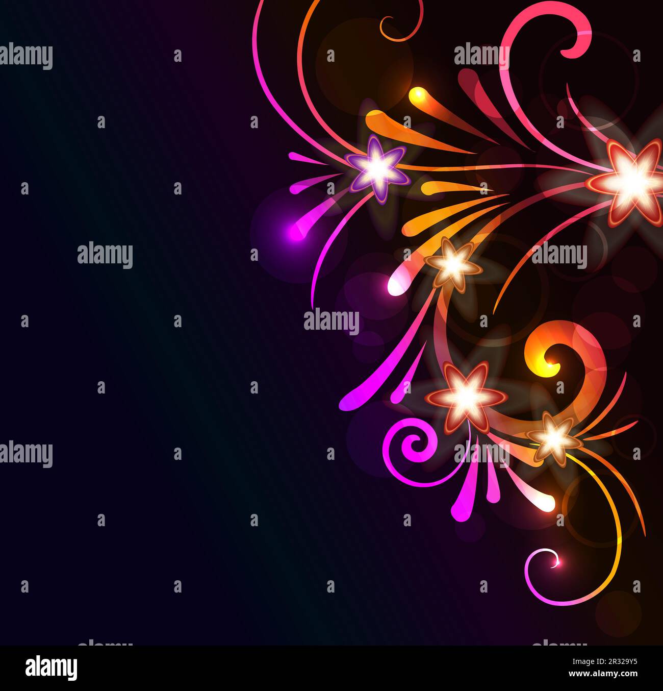 Abstract neon glowing fantasy background hi-res stock photography and ...