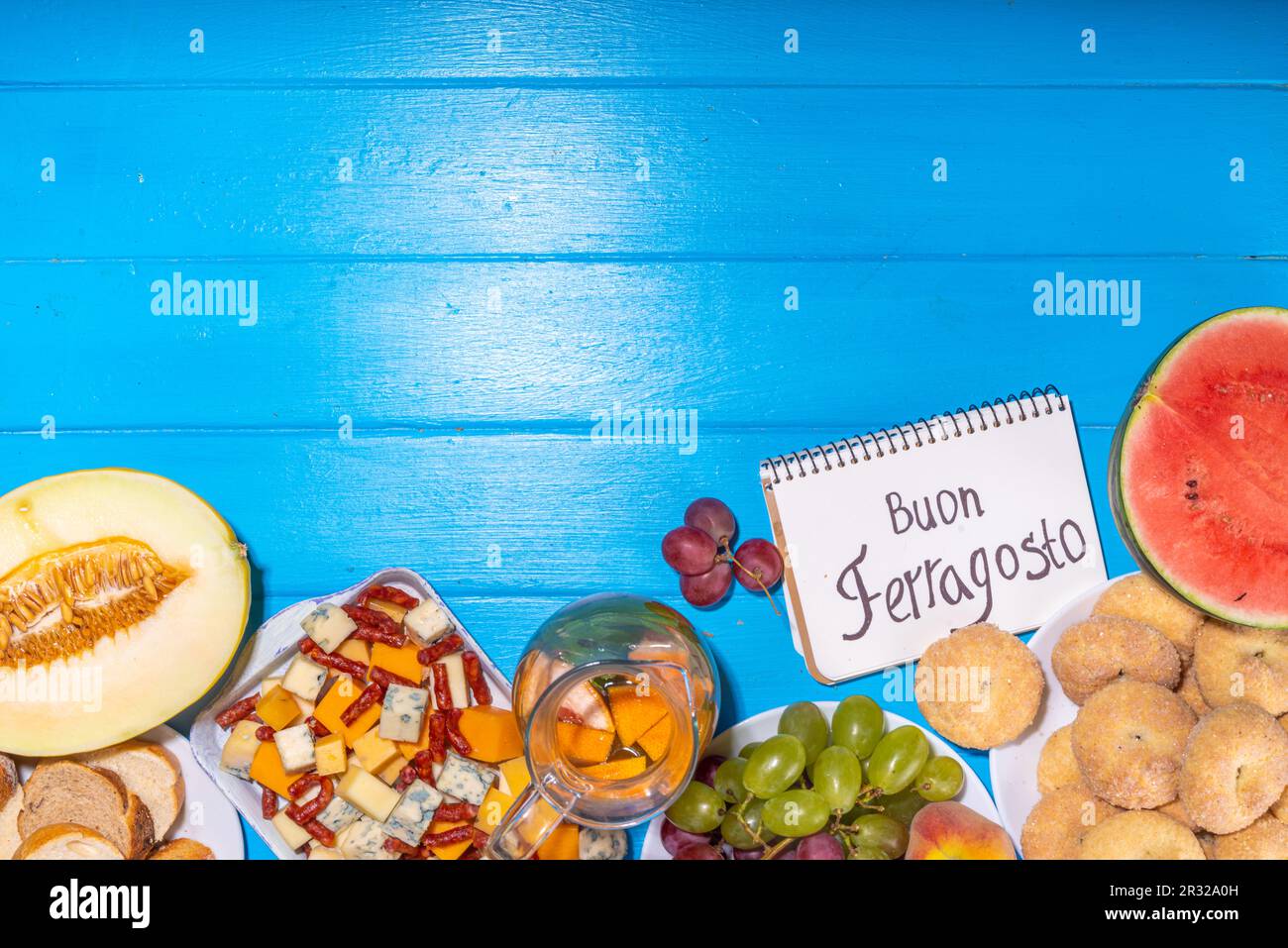 Buon Ferragosto (happy in italian language) holiday background. Summer ...