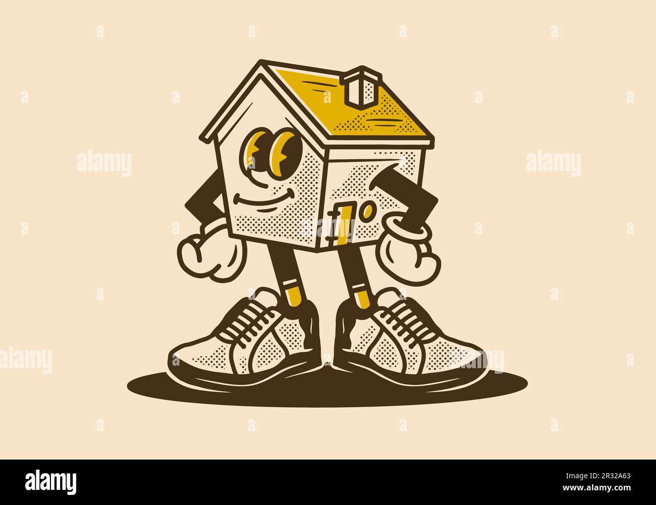 Mortgage banner design man Stock Vector Images - Alamy