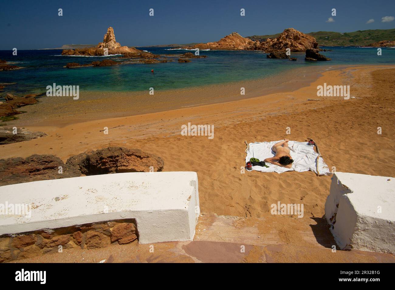 Cala Pregonda.Menorca.Reserva de la Bioesfera.Illes Balears.España ...