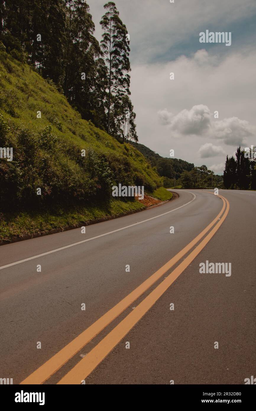 asphalt street curve Stock Photo - Alamy
