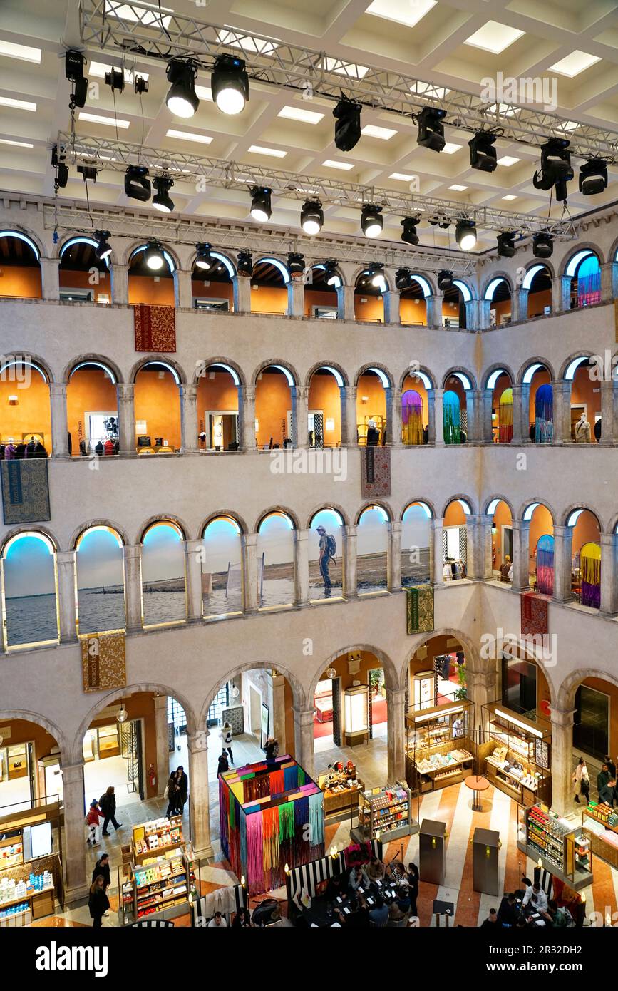 The Fontego dei Tedeschi is a palace from 1228, in the San Marco district and overlooking the ...