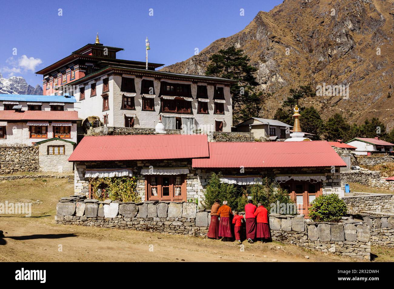 monasterio budista de Tengboche.Sagarmatha National Park, Khumbu Himal ...
