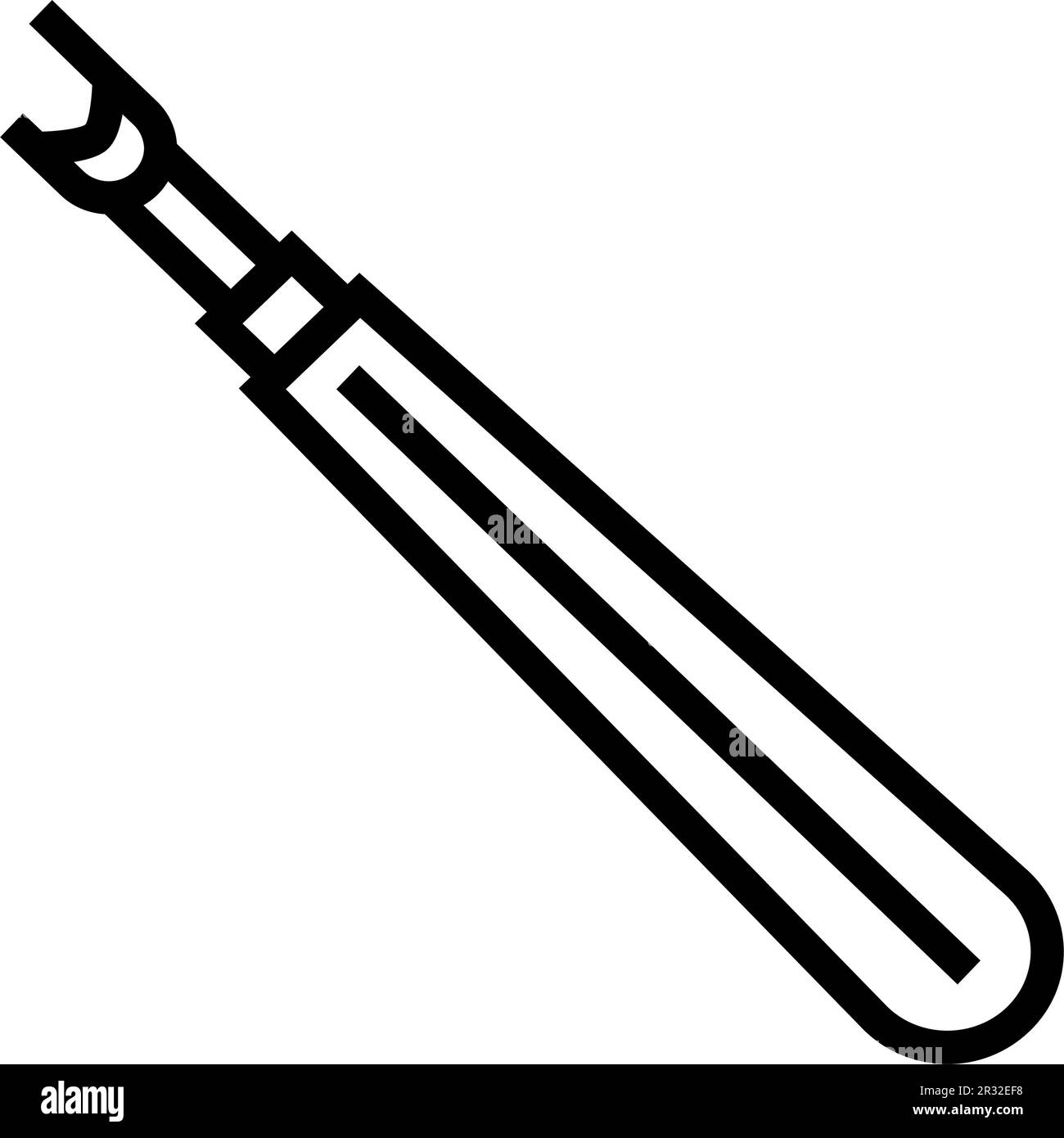 stitch ripper knitting wool line icon vector illustration Stock Vector ...