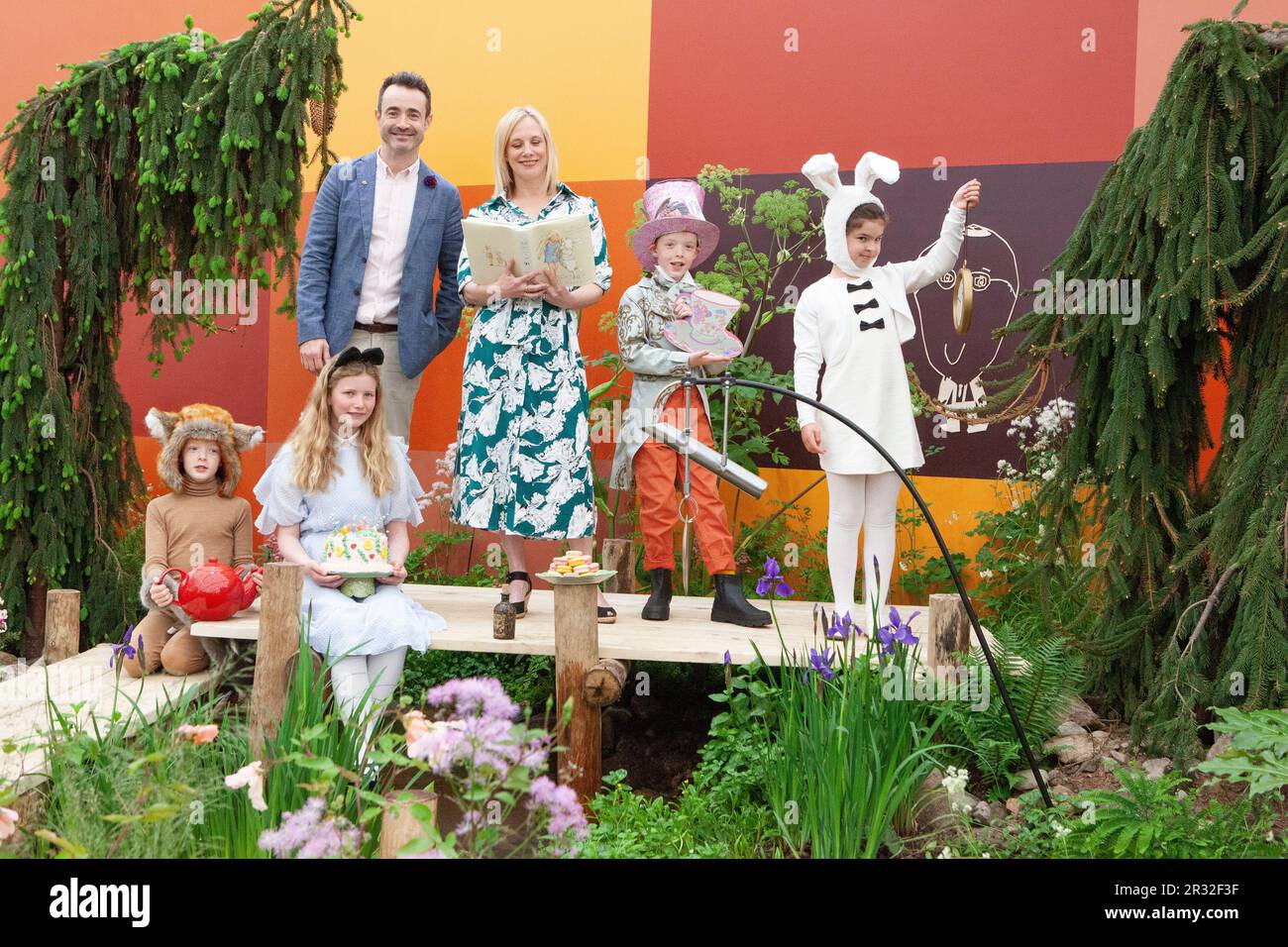 London, UK. 22nd May, 2023. A Mad Hatter's Tea Party at Chelsea Flower ...