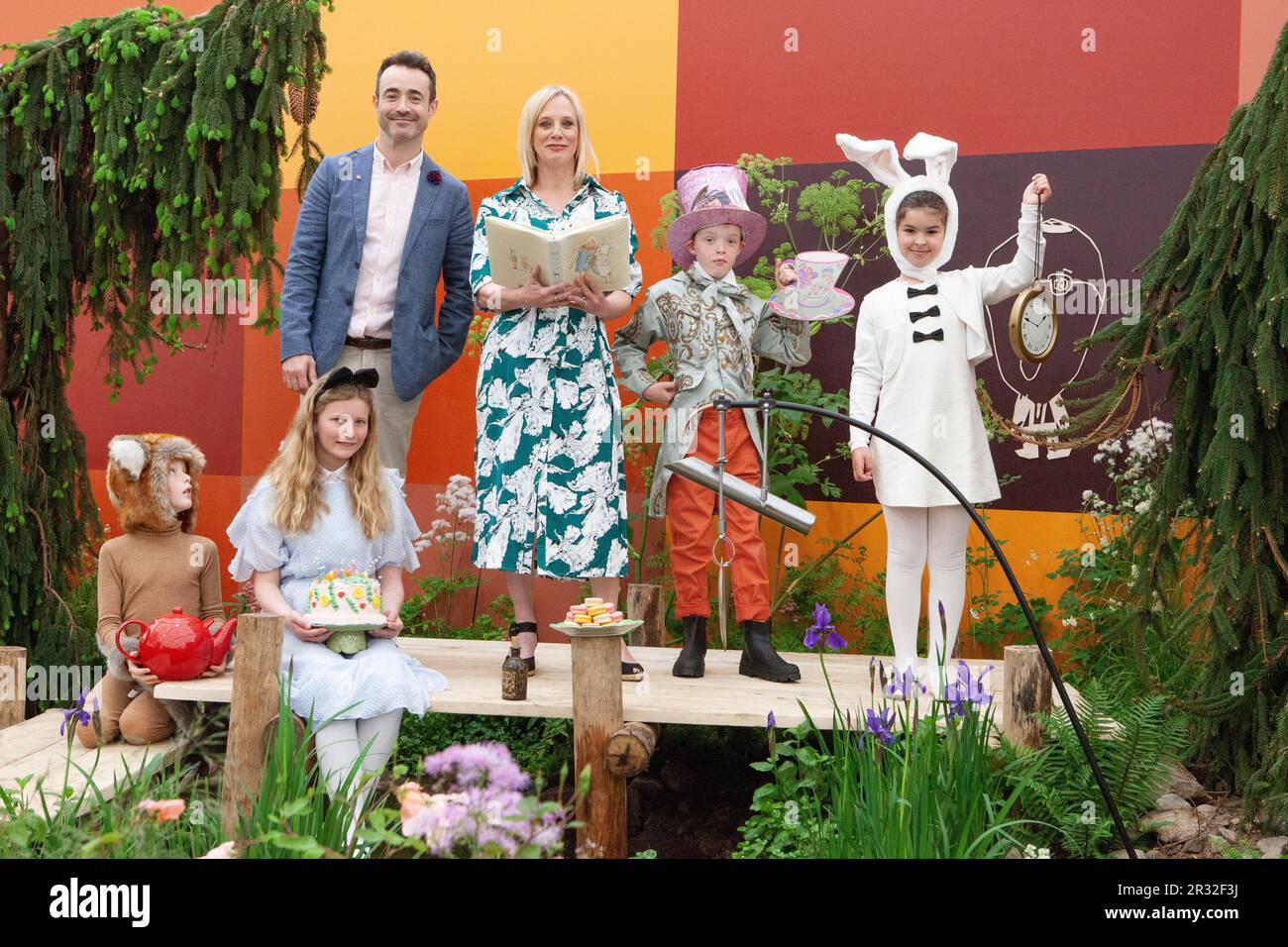 London, UK. 22nd May, 2023. A Mad Hatter's Tea Party at Chelsea Flower ...