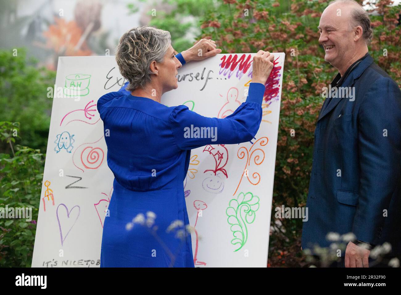 London, UK. 22nd May, 2023. Tamsin Greig and Tim McInnery at the ...