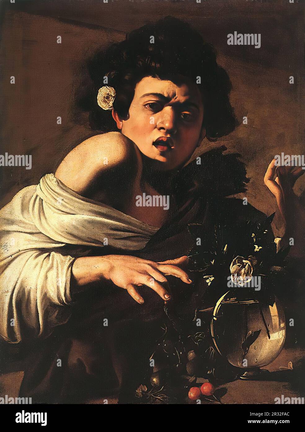 CARAVAGGIO (b. 1573, Caravaggio, d. 1610, Porto Ercole) Boy Bitten by a ...
