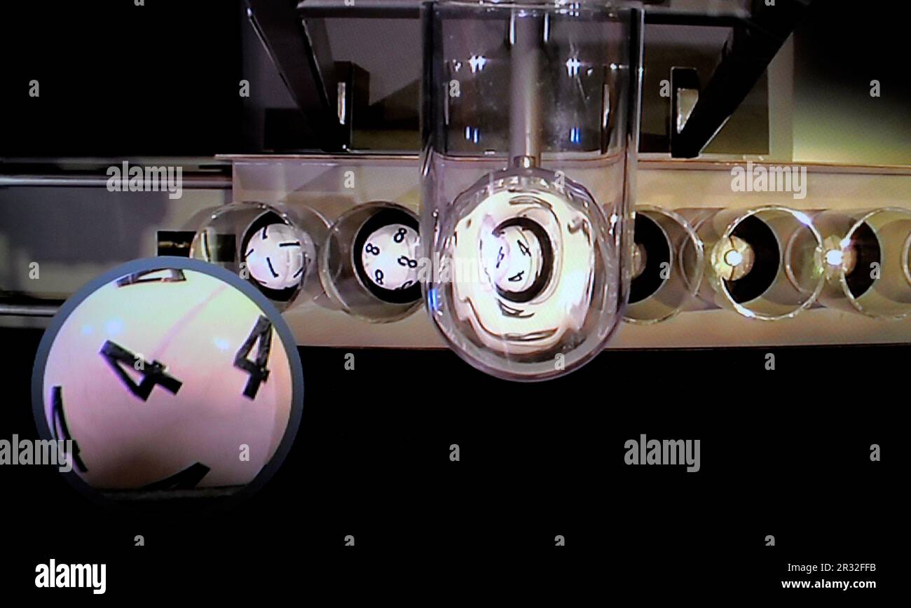 Drawing of the lottery numbers Stock Photo - Alamy