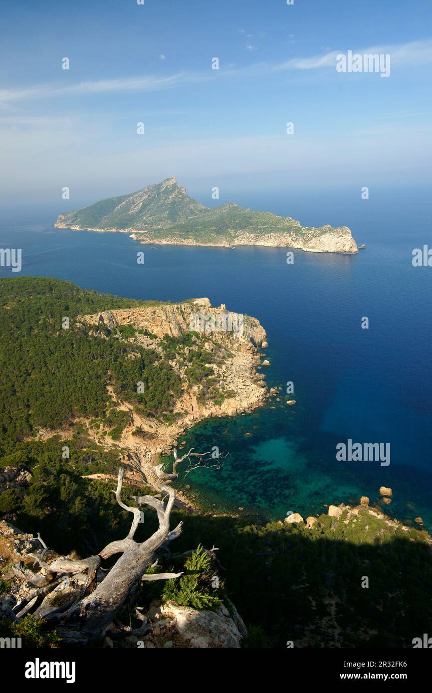 Isla Dragonera y Cala en Basset.Andratx. Ponent.Mallorca.Illes Balears ...