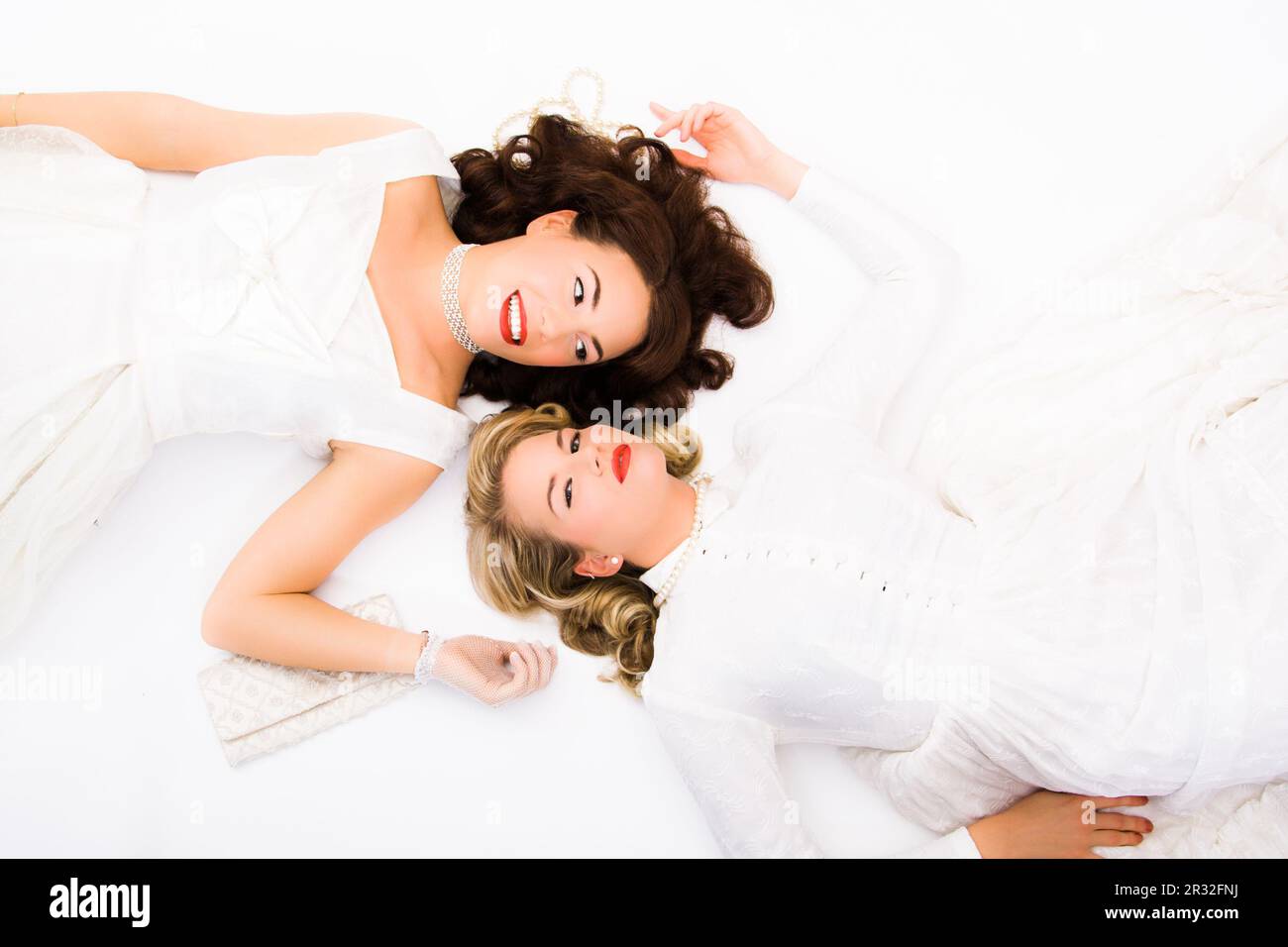 Two pretty woman Stock Photo - Alamy