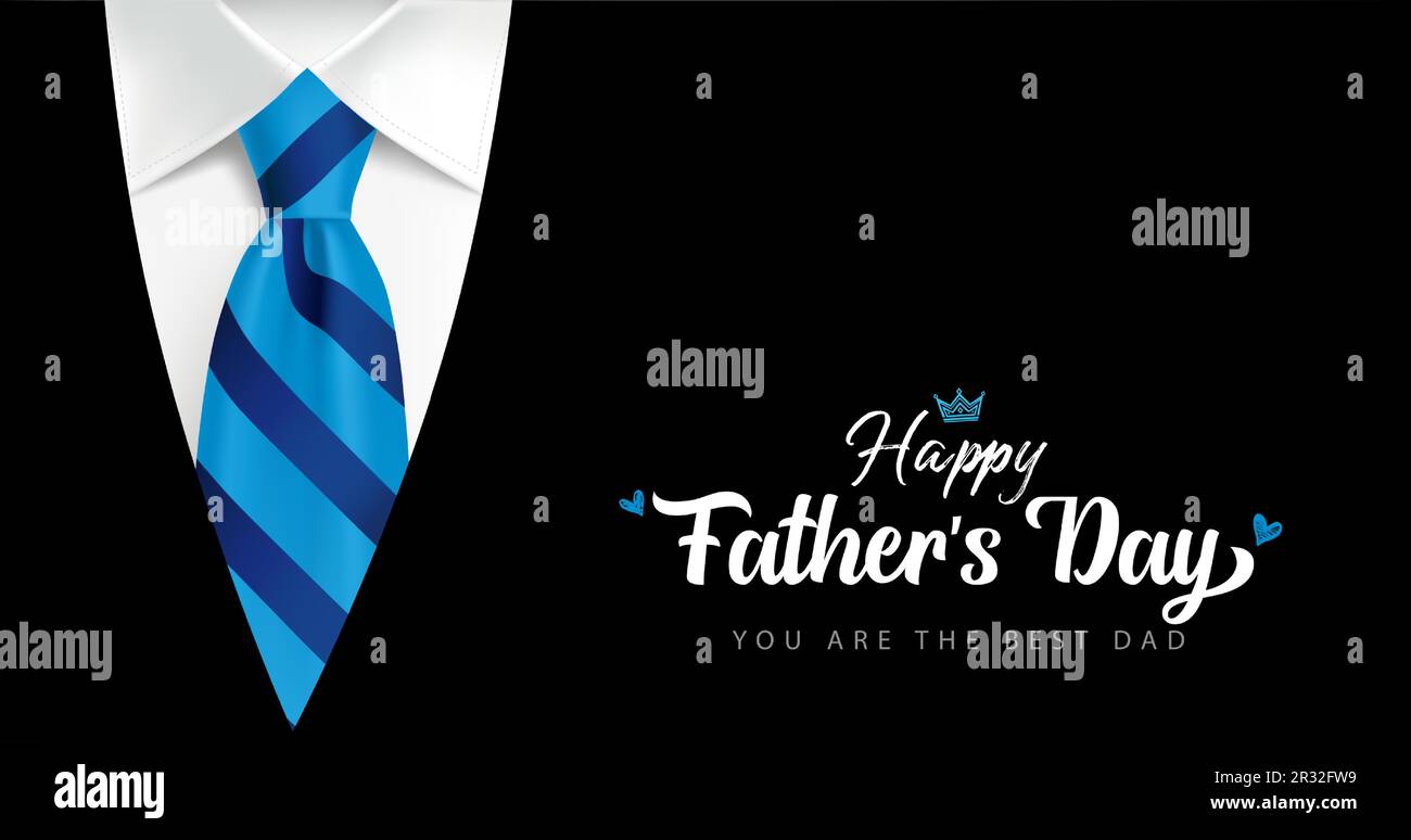 Happy Fathers Day, You are the best Dad handwritten with mens suit and ...