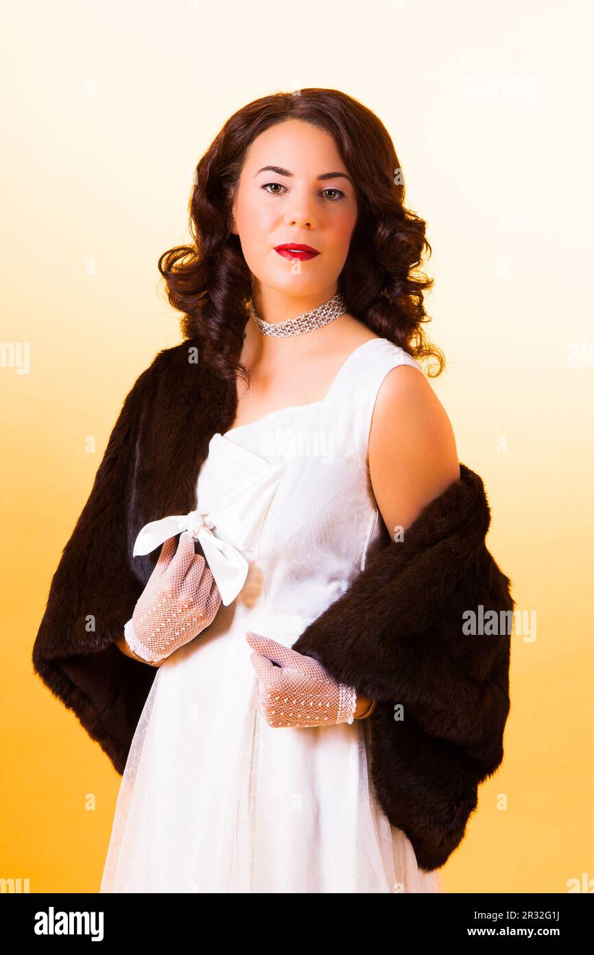 Posh woman retro hi-res stock photography and images - Alamy