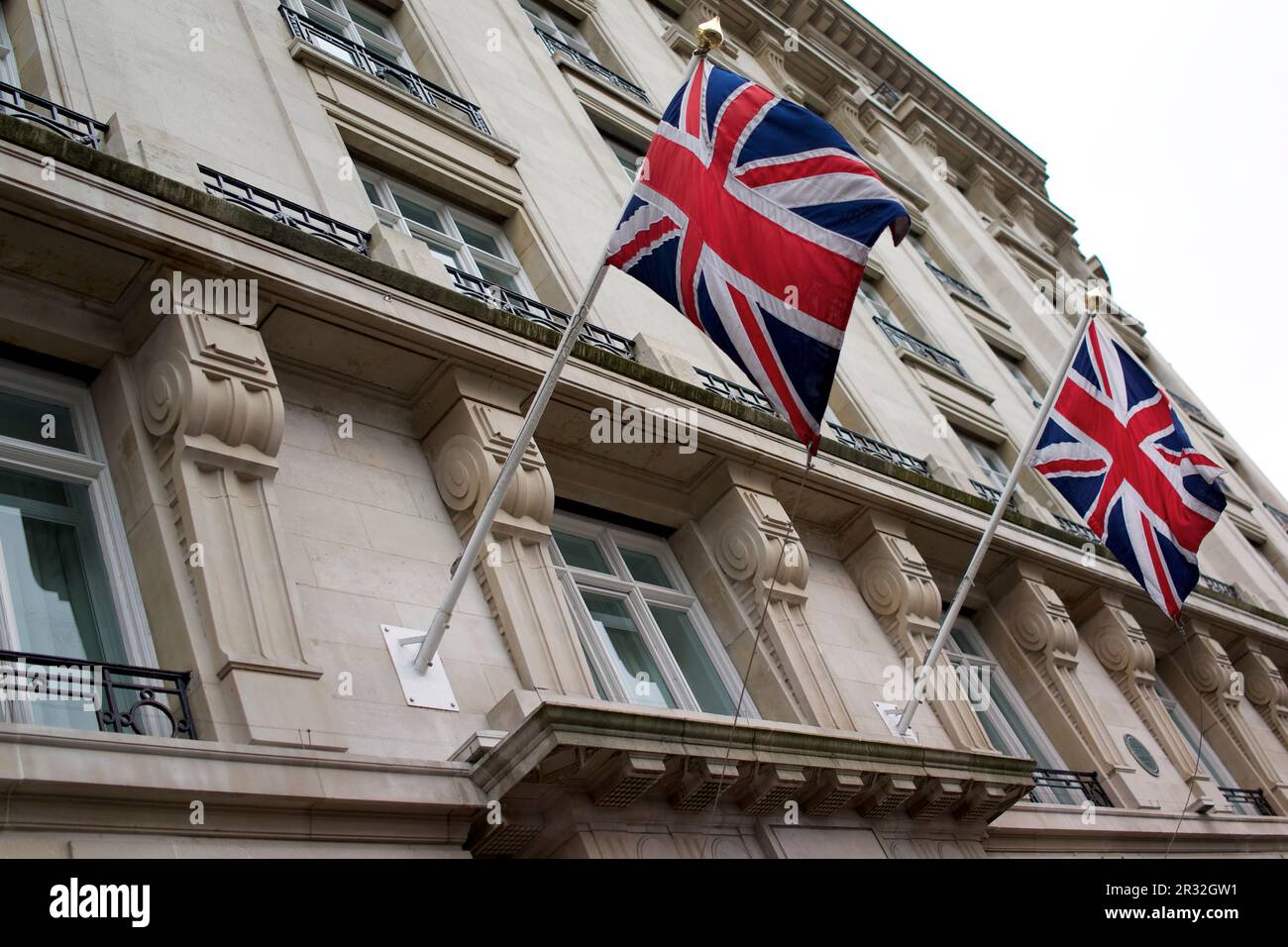 Union Jack wall Flag Stock Photo - Alamy