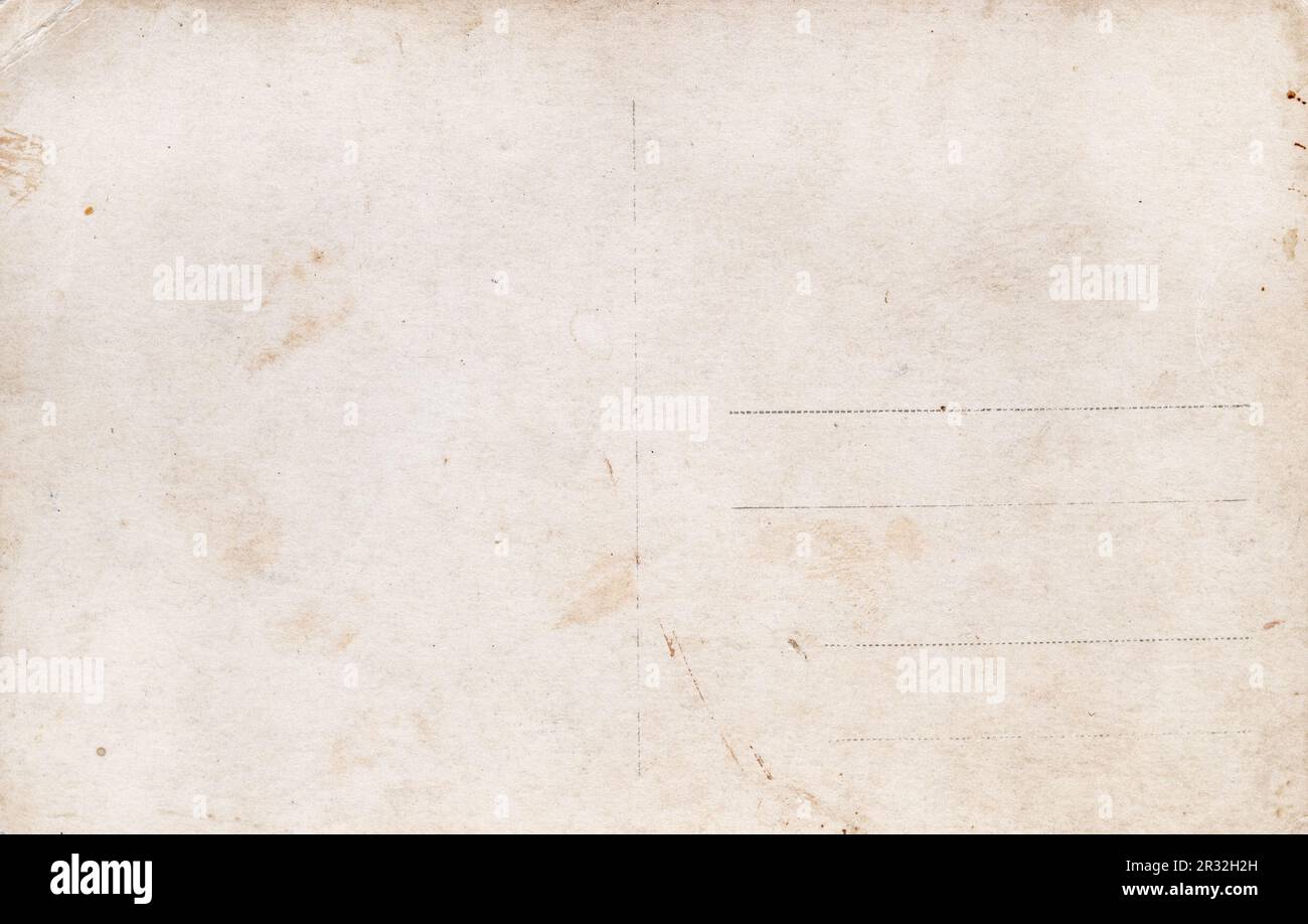 paper background - reverse side of vintage postcard from early ...