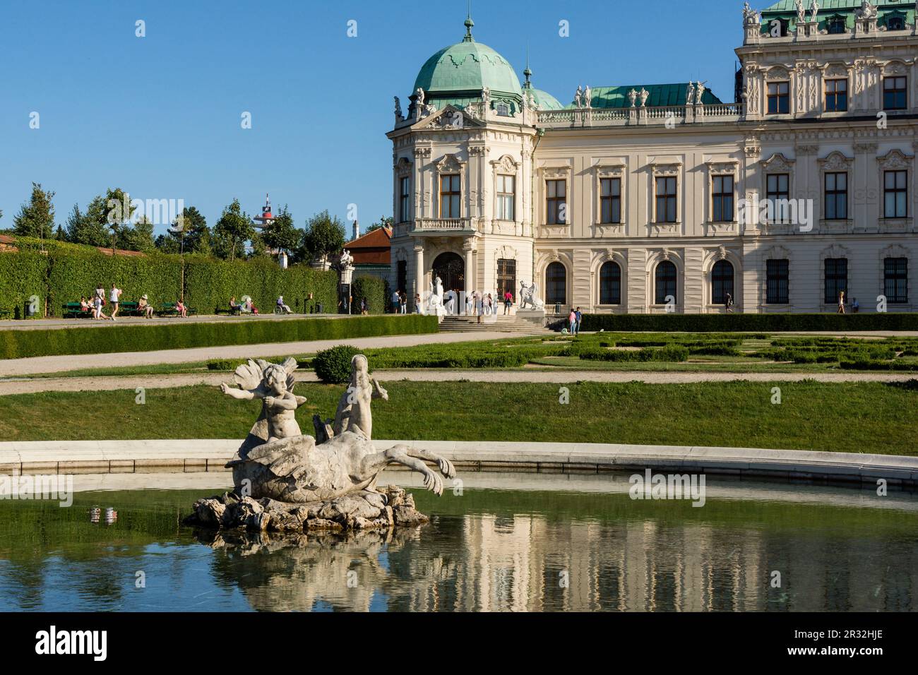 Palacio Belvedere , estilo barroco, construido entre 1714 y 1723 para ...