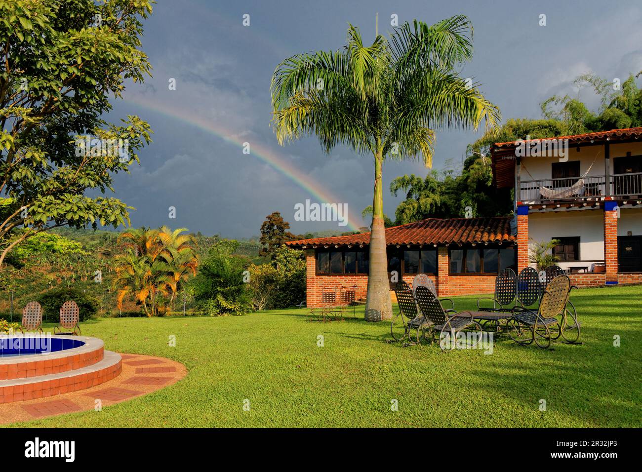 Rainbow, AlcalÃ¡, Colombia Stock Photo - Alamy