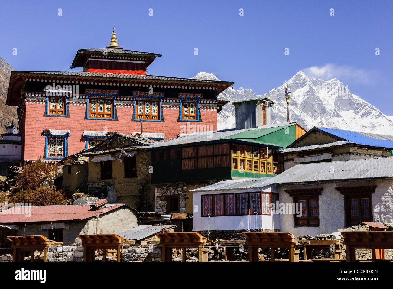 monasterio budista de Tengboche.Sagarmatha National Park, Khumbu Himal ...