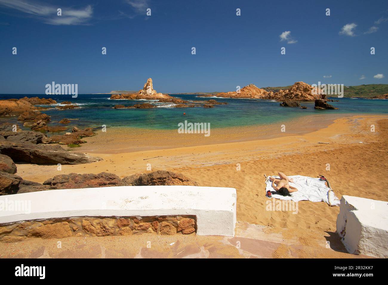 Cala Pregonda.Menorca.Reserva de la Bioesfera.Illes Balears.España ...