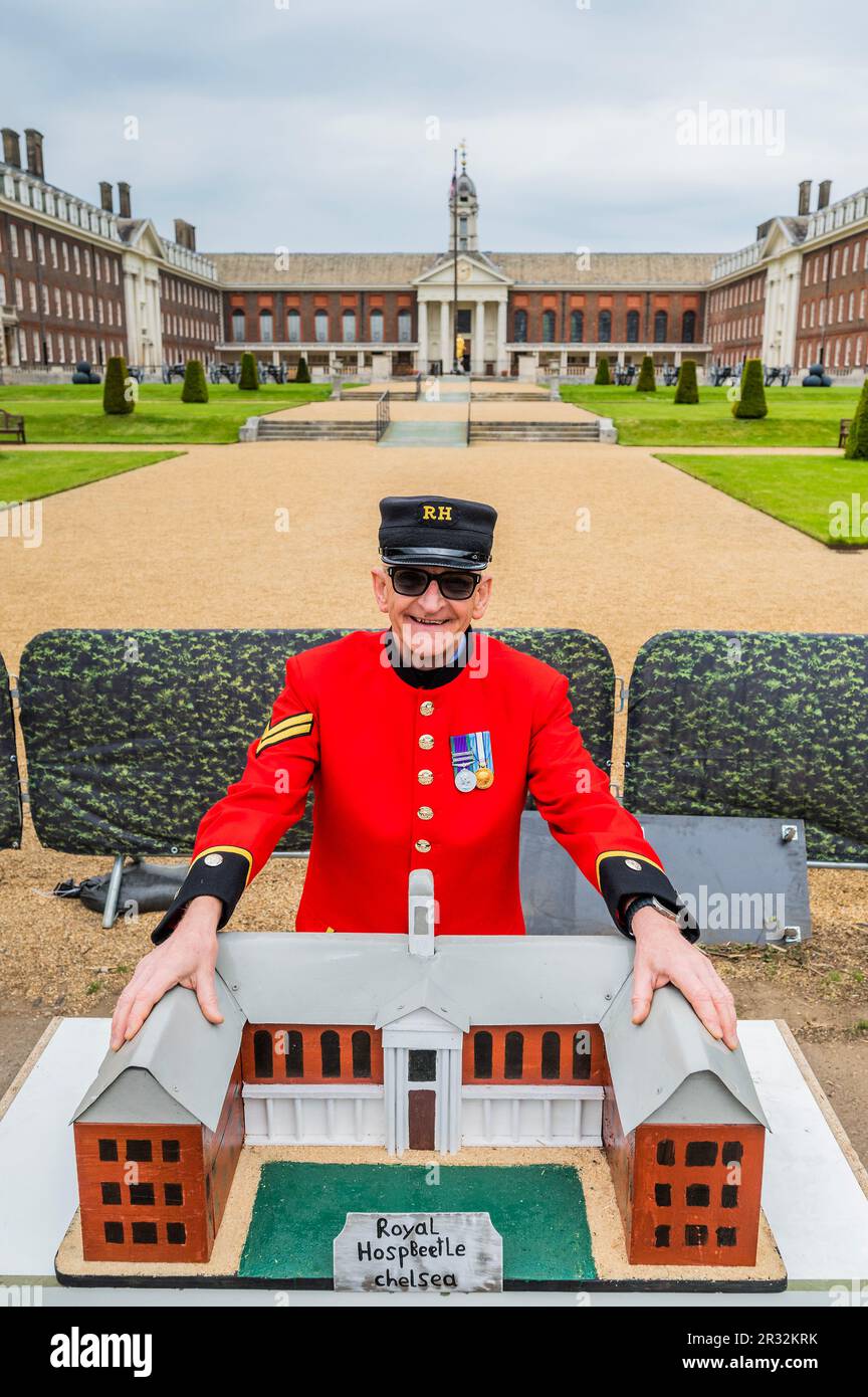 London, UK. 22nd May, 2023. The ‘Royal HospBeetle Chelsea' bug hotel ...