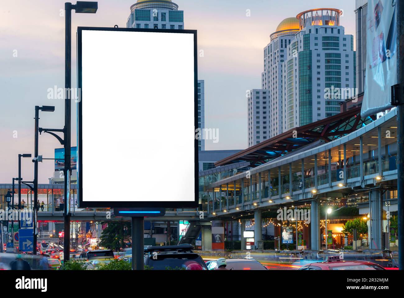 Big Blank billboard with copy space for your text message or content in ...