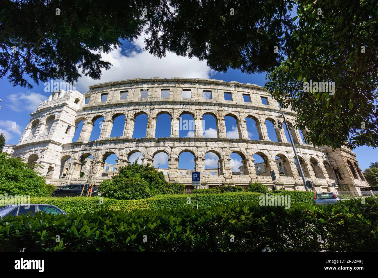 anfiteatro de Pula, Pula, peninsula de Istria, Croacia, europa Stock ...