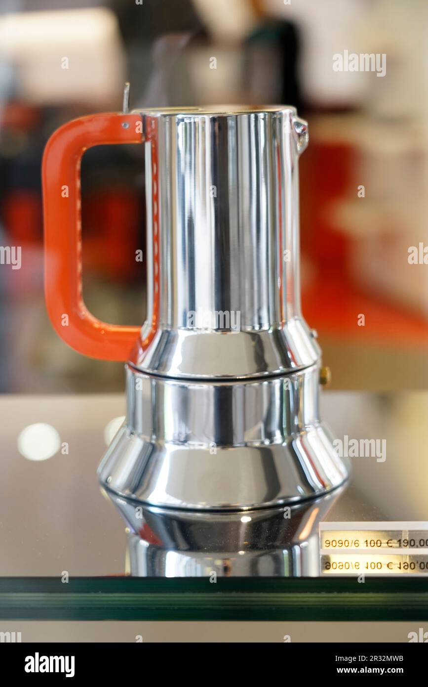 Alessi store, shop windows on Via Manzoni in the city centre, Milan ...