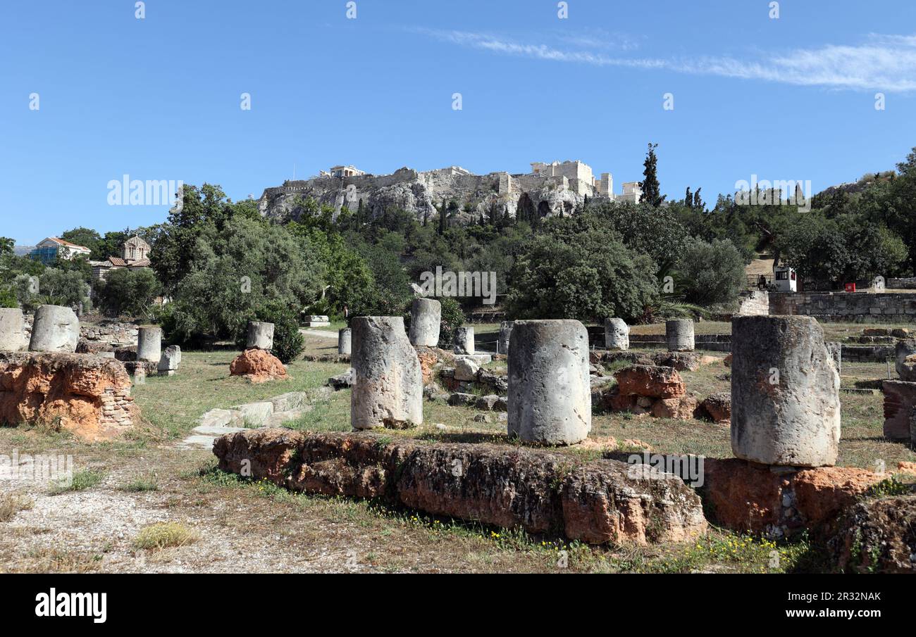 The ancient Agora, Athens, Greece Stock Photo - Alamy