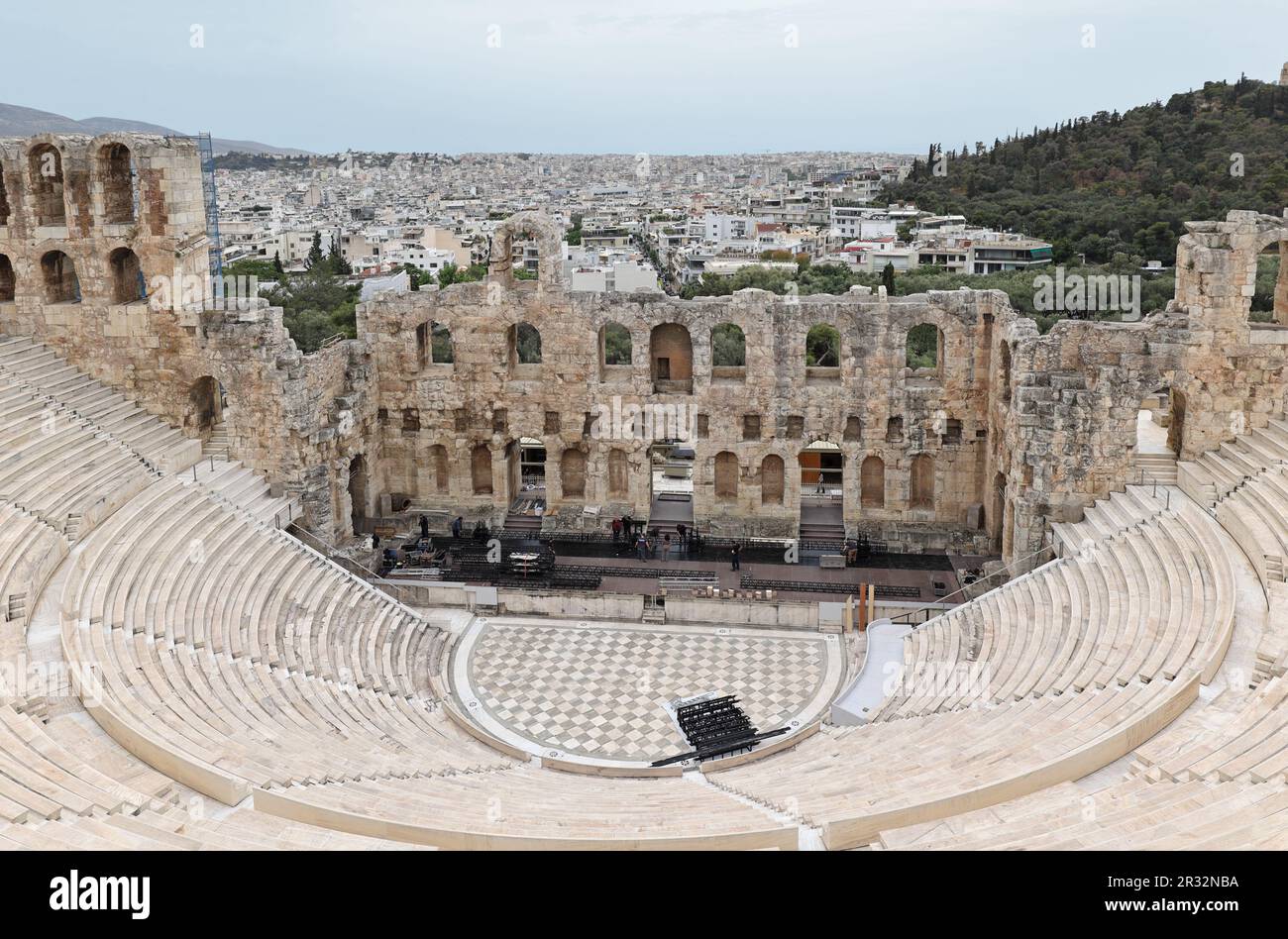 Odeon (amphitheatre) of Herodes Atticus, Athens, Greece Stock Photo - Alamy