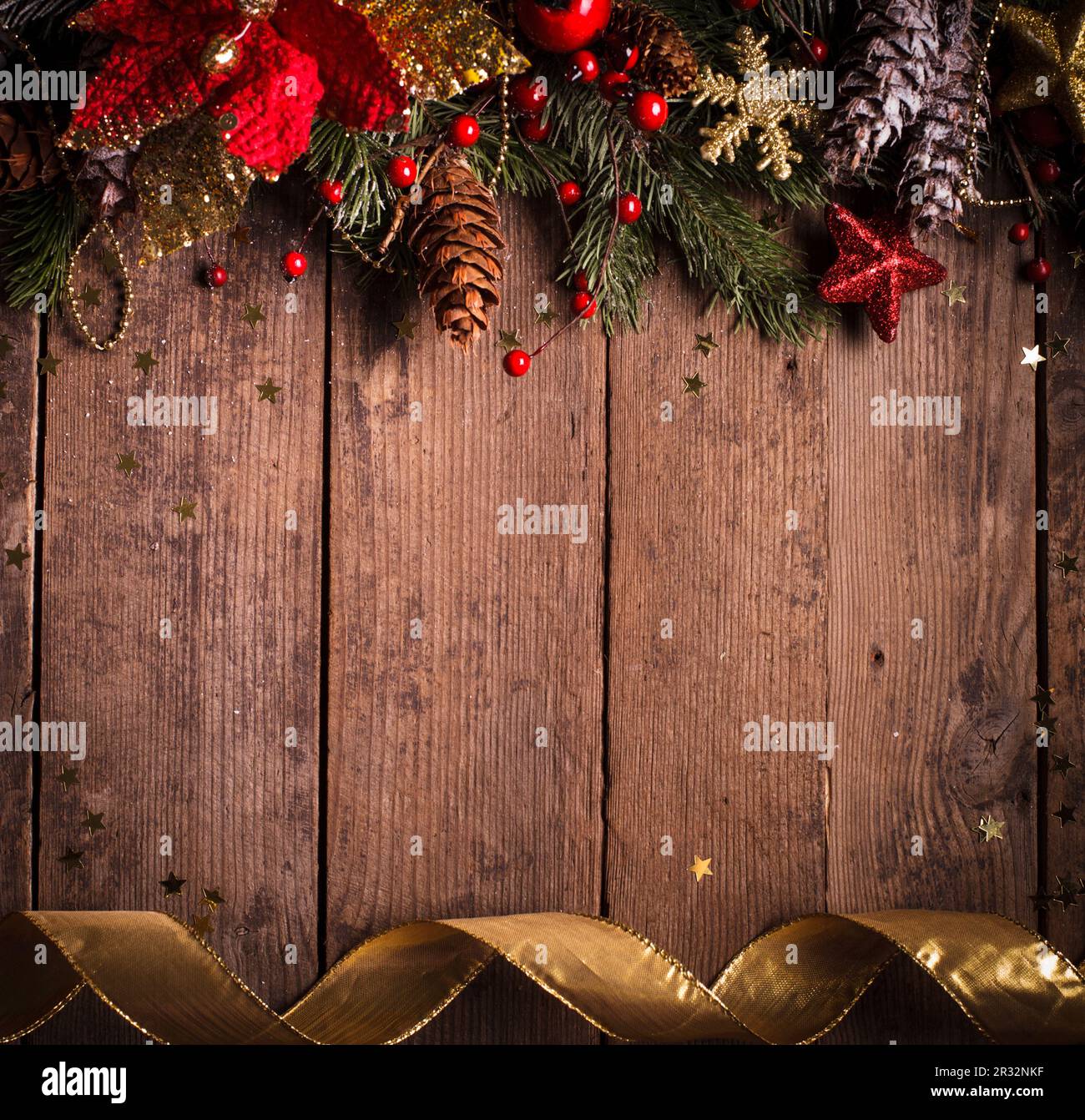 Christmas border design Stock Photo - Alamy