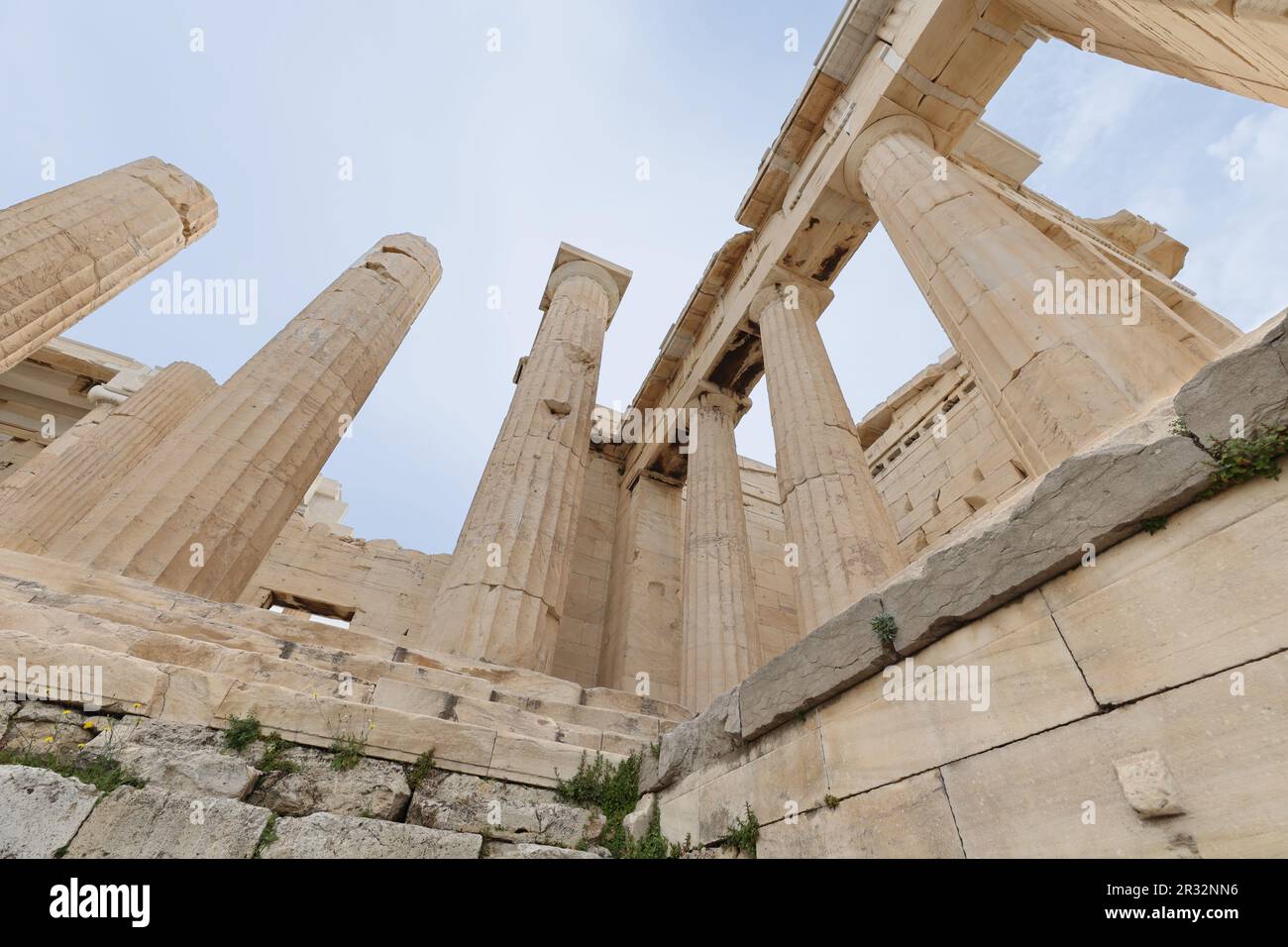 Temple of Athena (detail), the Acropolis, Athens, Greece Stock Photo ...