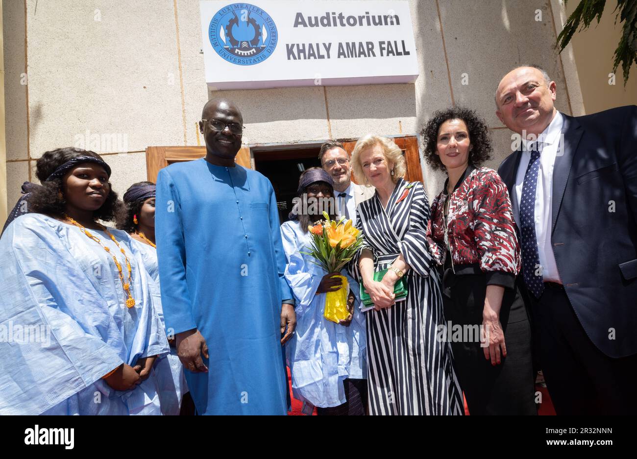 Dakar, Senegal. 22nd May, 2023. Professor and Rector of UCAD Ahmadou Aly Mbaye, Brussels region ...