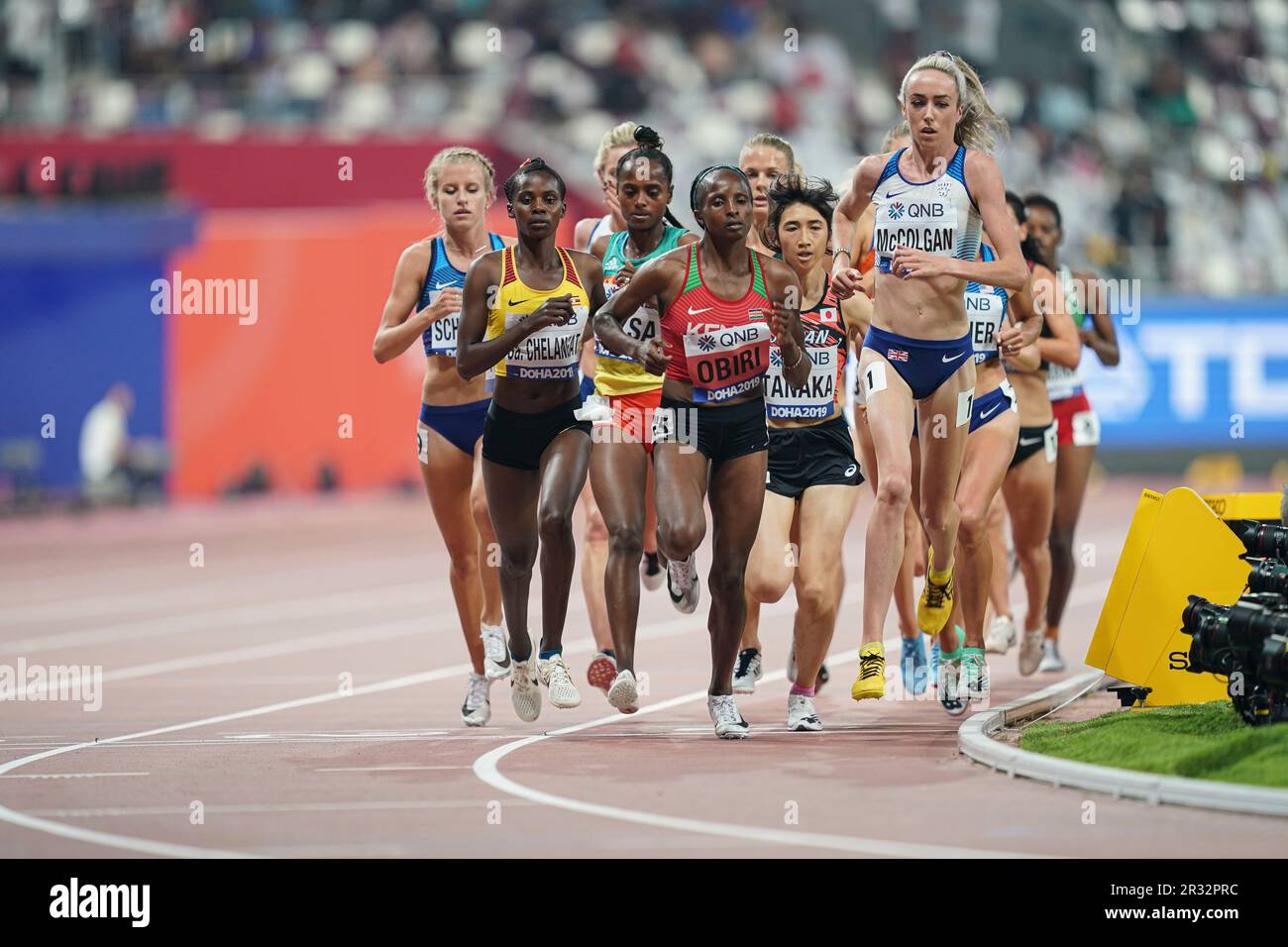 Eilish McColgan running the 5000m at the 2019 World Athletics ... Eilish McColgan running the 5000m at the 2019 World Athletics ...