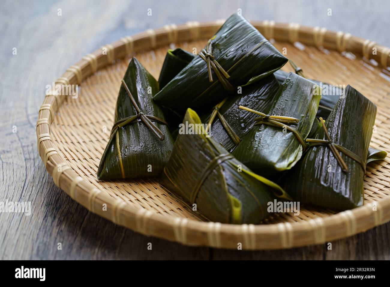 Sasamaki, glutinous rice dumplings wrapped in bamboo leaves, Japanese ...